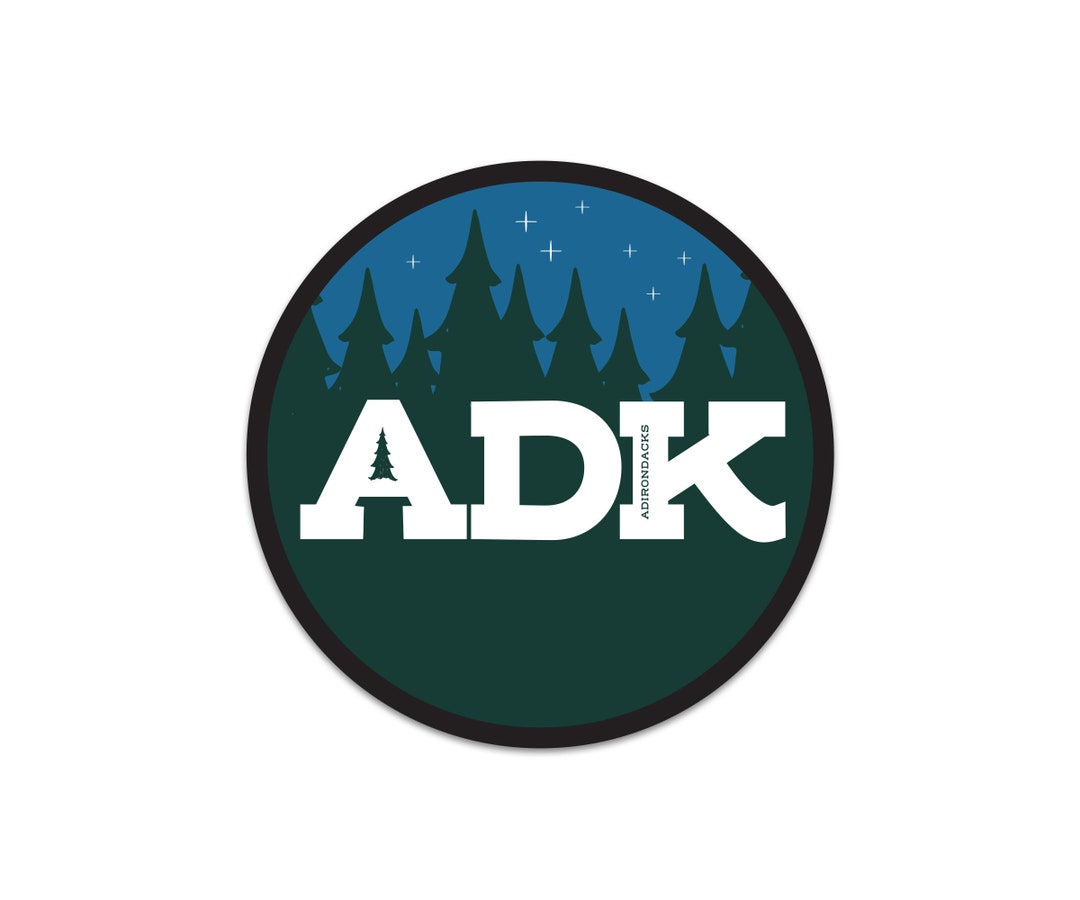 Adirondacks Starry Night Sticker | Adventure Upstate NY Sticker | ADK ...