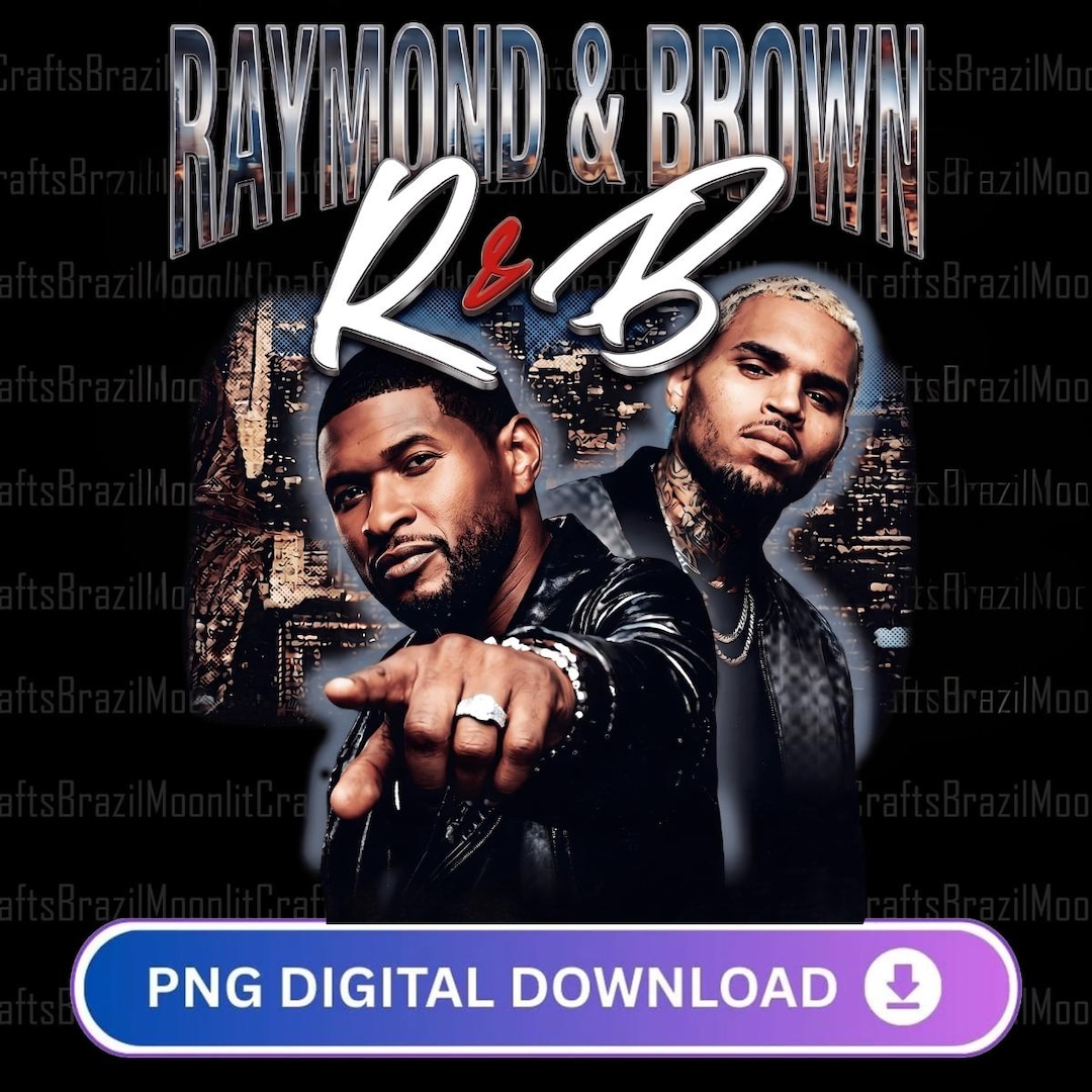Raymond and Brown R&B Tour 2026 PNG, Retro Concert Fan Art (digital ...