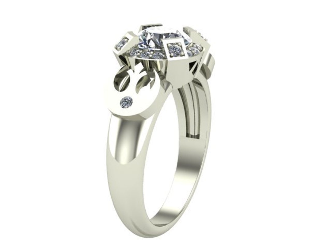 Star Wars Inspired Ring , Rebel Ring, Rebel Alliance Diamond Ring ...