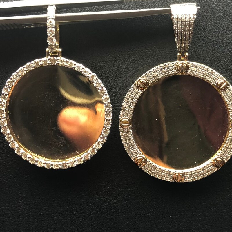 Gold Photo Pendant - Etsy