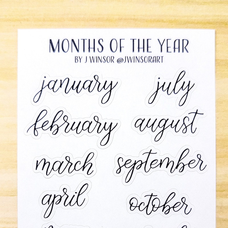 March Calligraphy - Etsy
