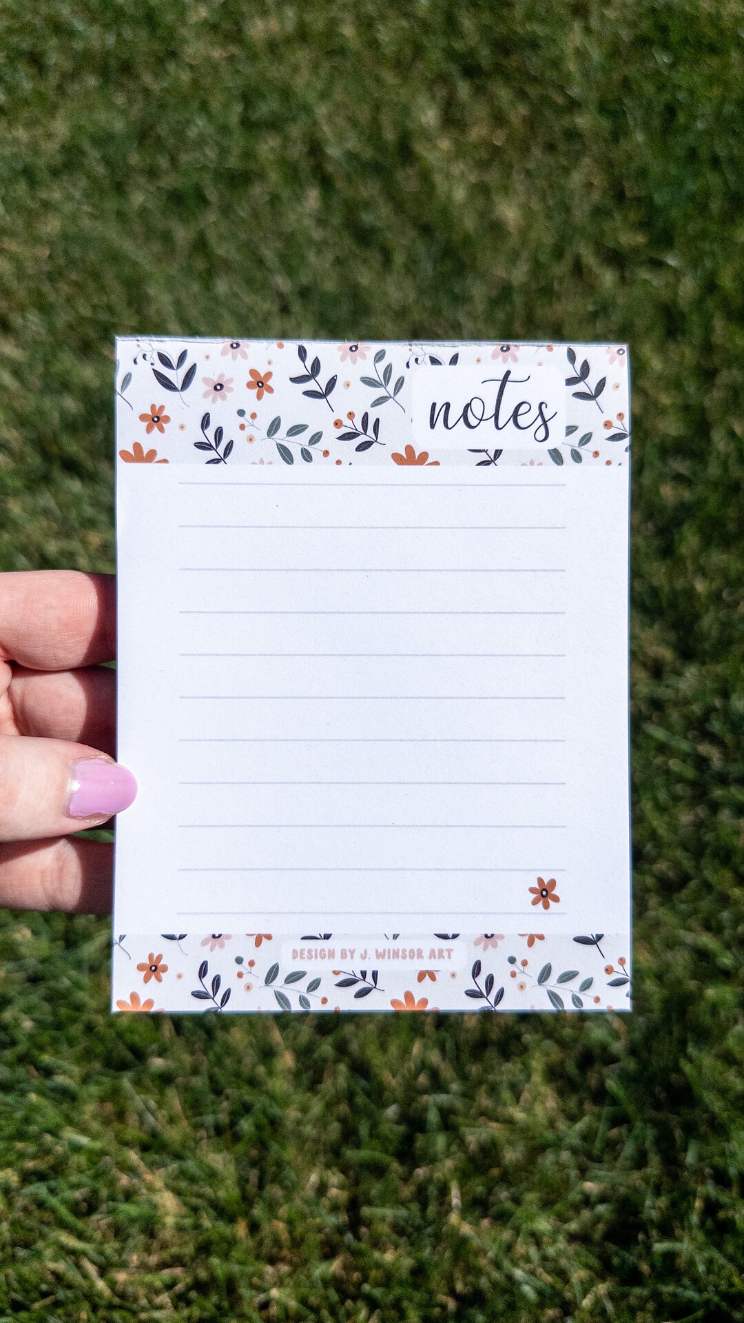 Dainty Illustrated Floral Notepad Memo Pad to Do List - Etsy
