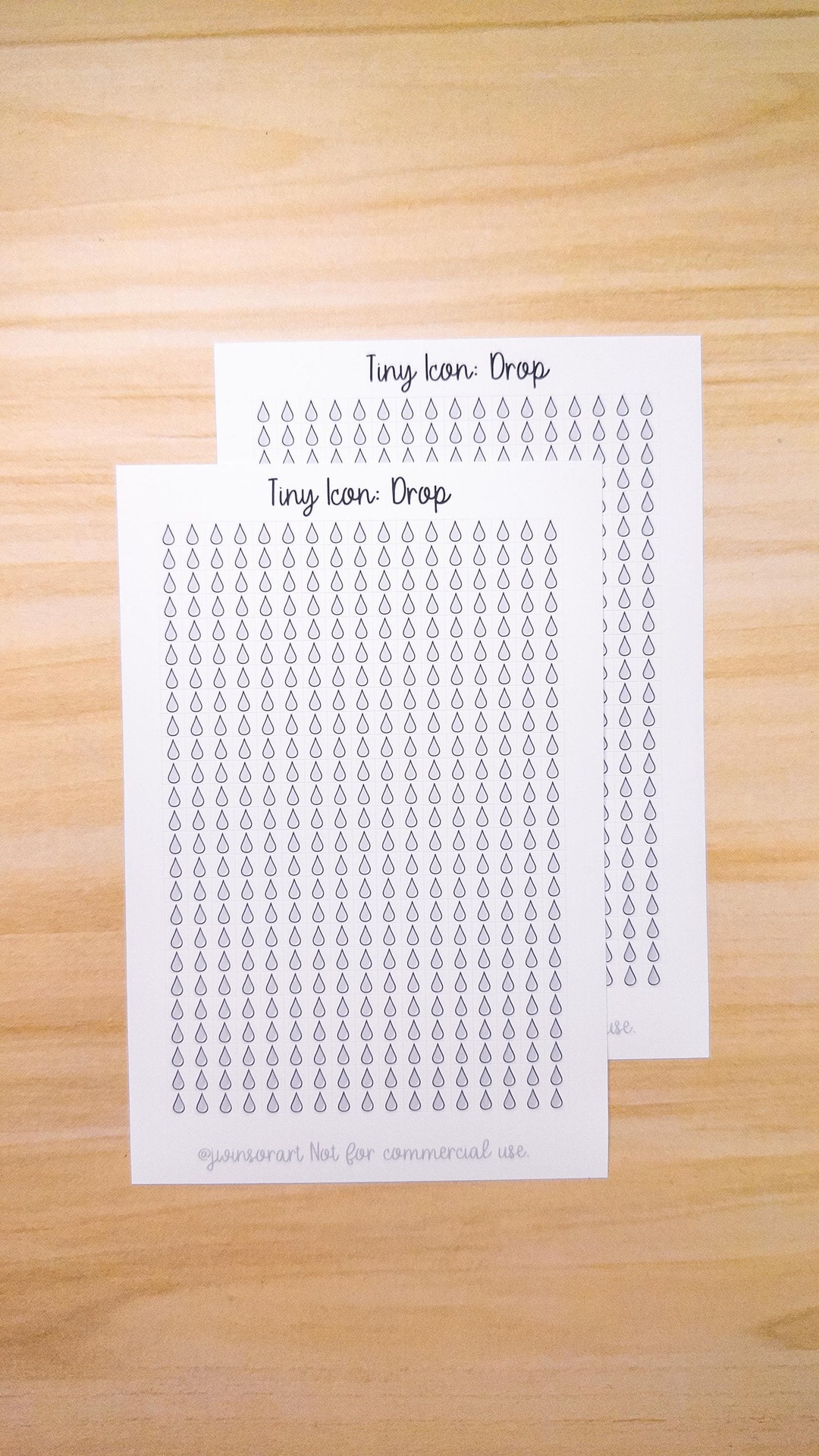 Tiny Icon: Drop Water Hydrate Liquid Period Tracker Doodle Functional ...
