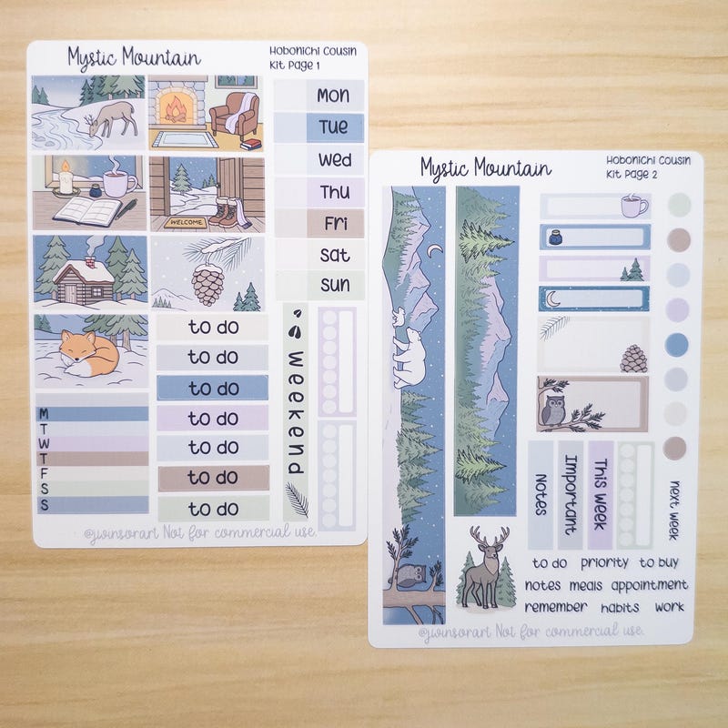 Hobonichi Spread Stickers - Etsy