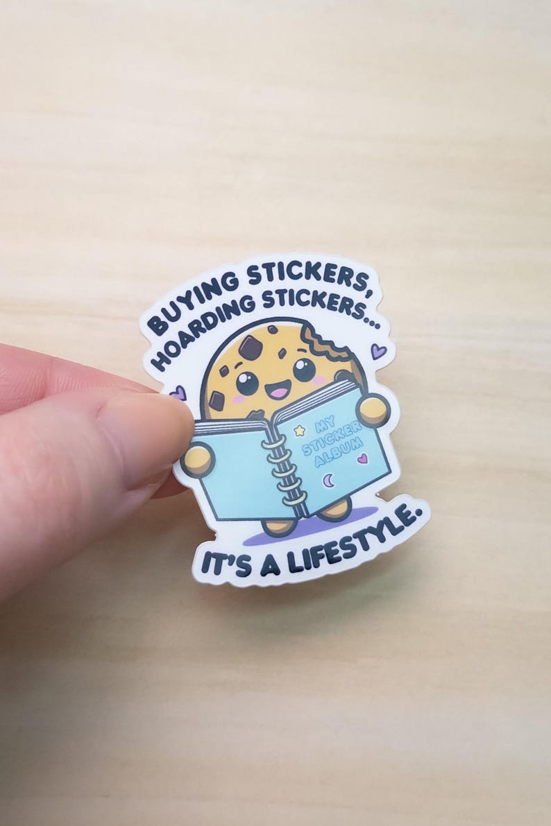 Buying Stickers, Hoarding Stickers Vinyl Sticker – Cute Planner Sticker ...