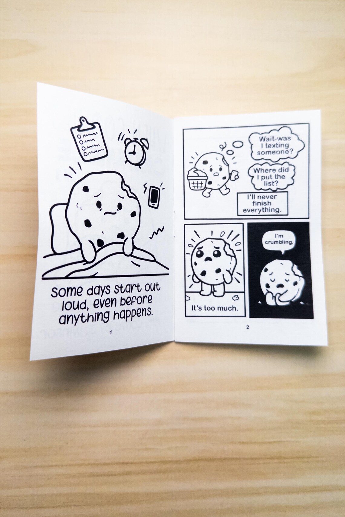 Mini Comic Zine – When Cookies Crumble- the Overwhelm One | Mental ...