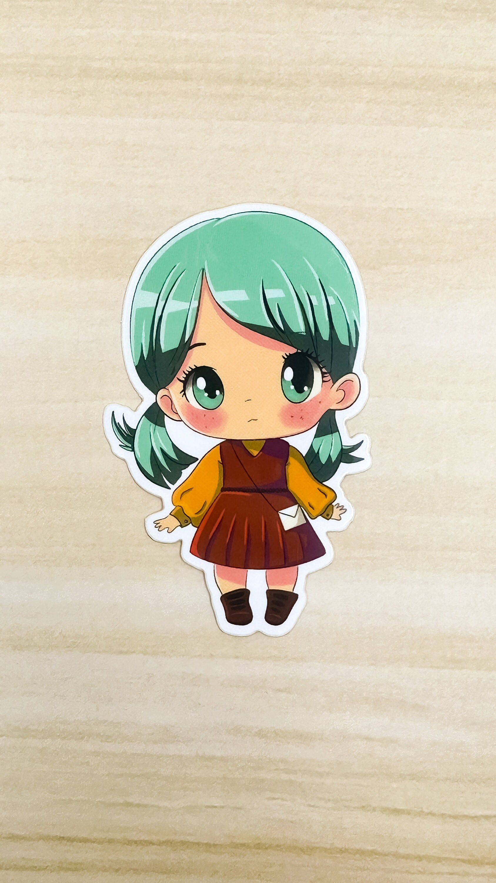 Cute Chibi Sticker Anime Girl Vinyl 3 Inch Angie - Etsy