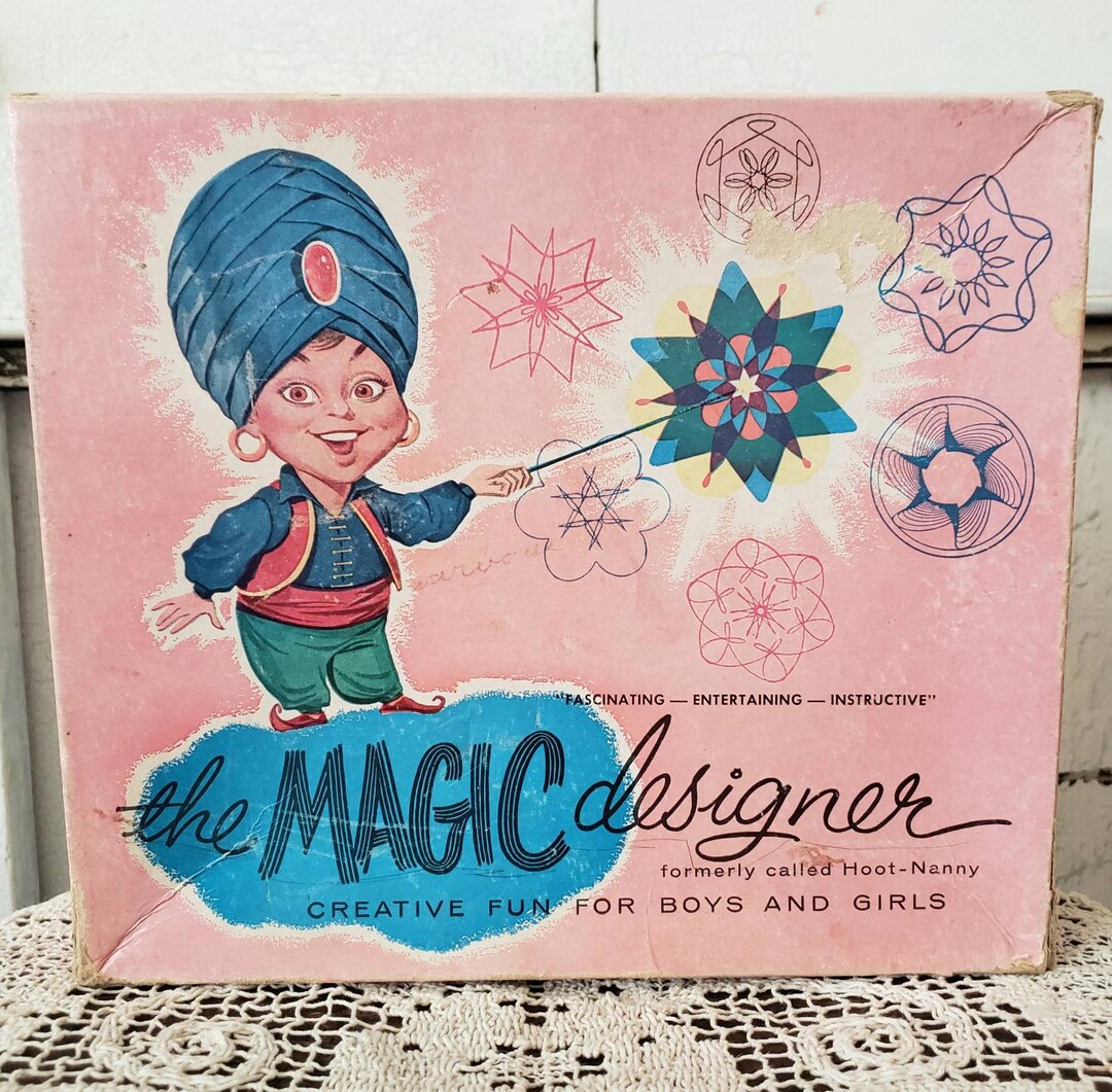 Vintage the Magic Designer Game Art Kit Pre Spirograph Type Toy ...