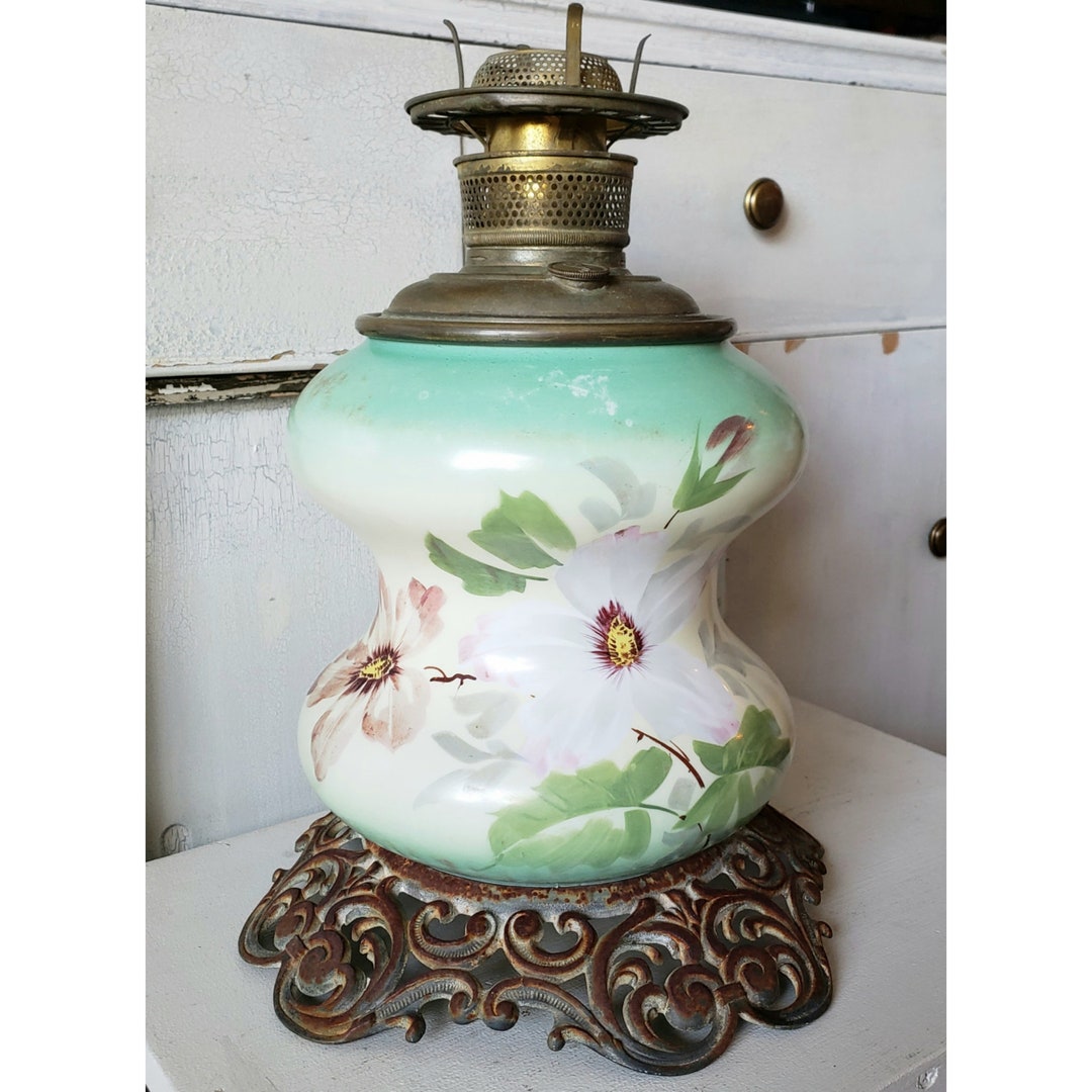 Vintage Huge Victorian Rayco Oil Lamp Converted Electric Hand - Etsy
