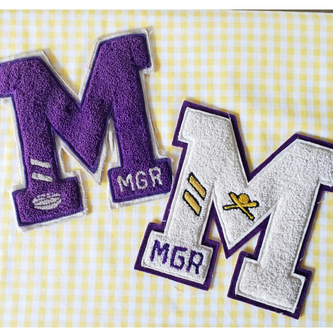 Vintage 1940s 50s Letter Patch for Letterman Jacket Authentic Varsity ...