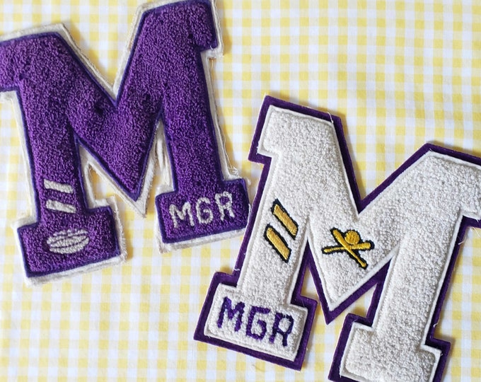 Vintage 1940s 50s Letter Patch for Letterman Jacket Authentic Varsity ...