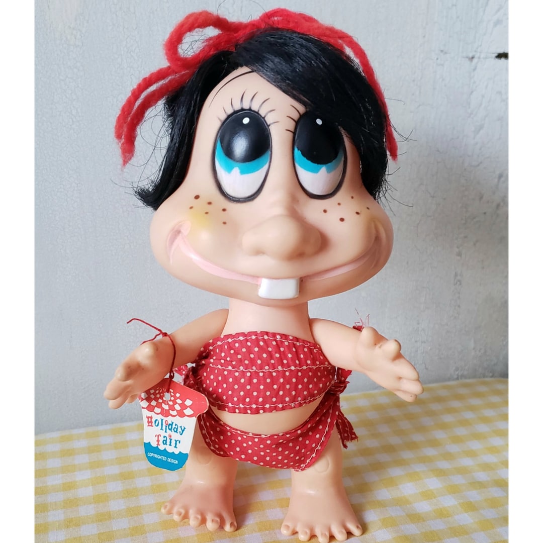 Vintage Hedaya Big Eye Doll 1966 Holiday Fair Esmeralda Kitschy Buck ...