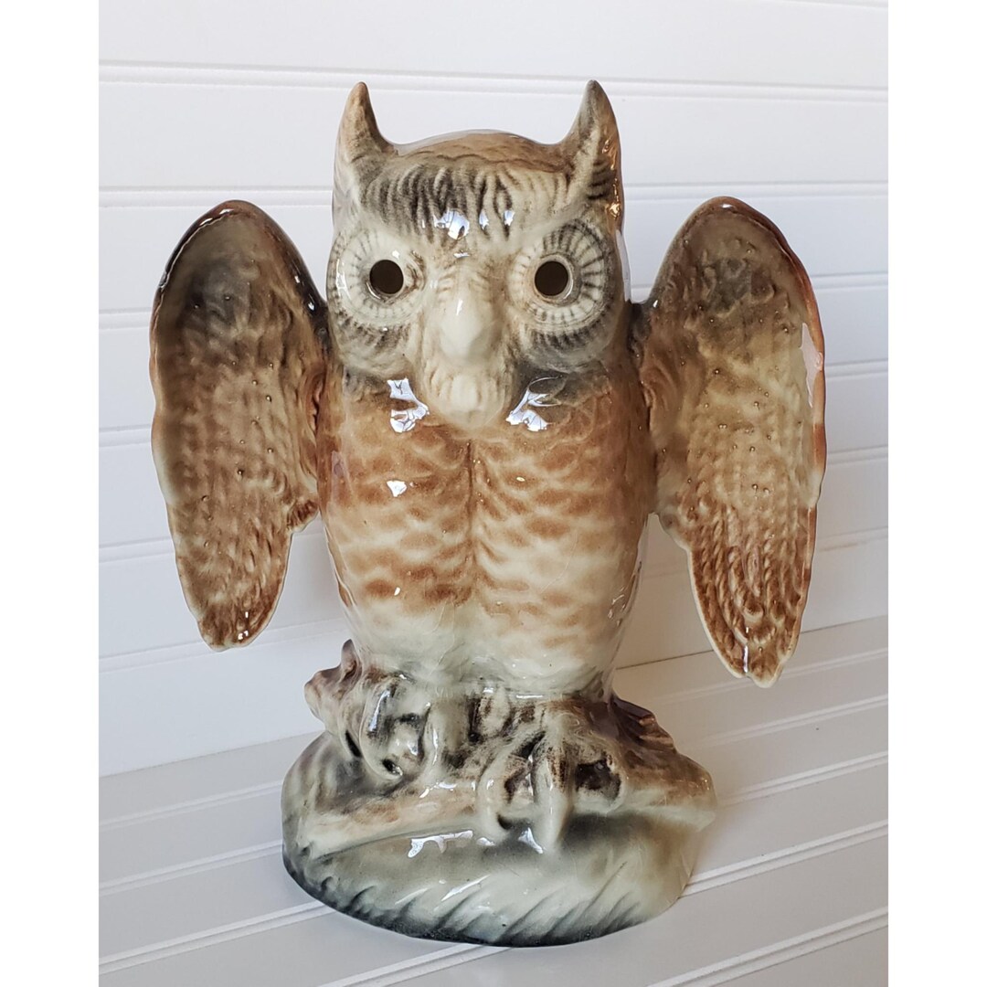 Vintage Owl TV Lamp Howard Kron Mid Century Modern Accent Lamp Retro ...
