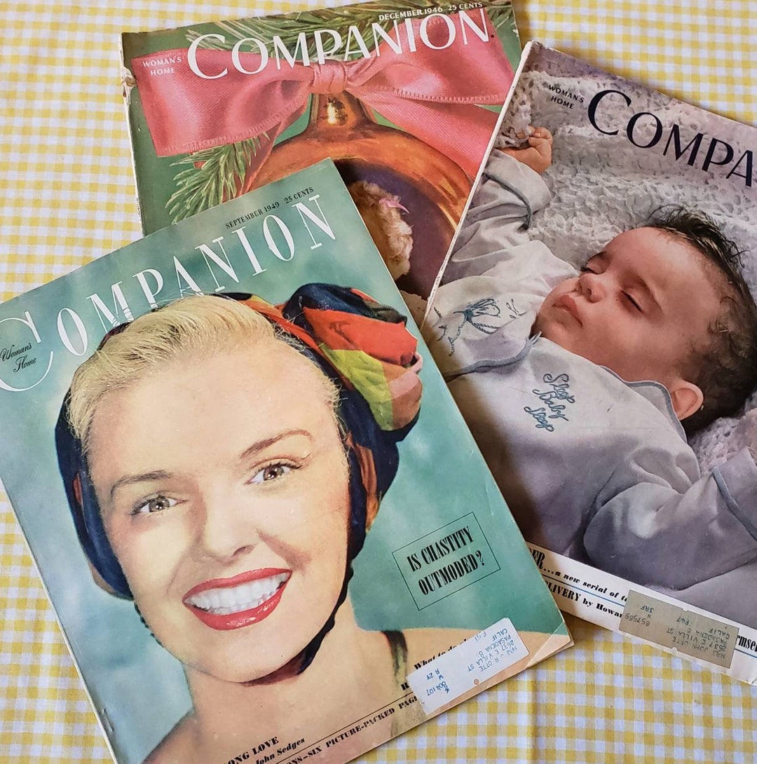 Vintage 1940 Ladies Home Companion Magazines Lot of 3 Books Advertising ...
