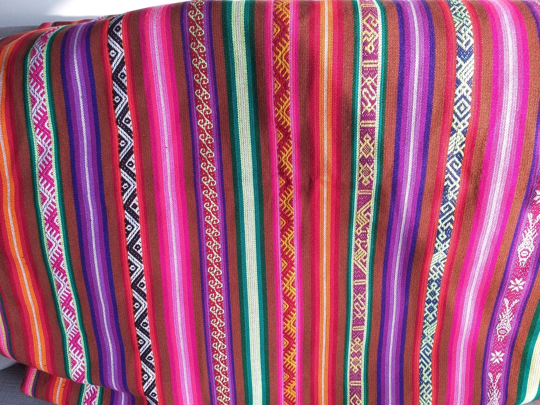 PERUVIAN FABRIC Aguayo Tribal Fabric Ethnic Boho Textile - Etsy