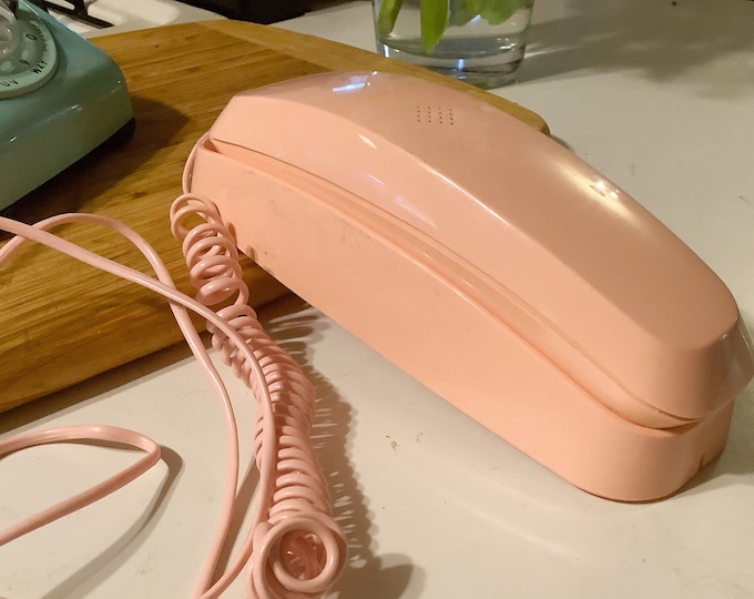1970s Vintage Orange Push Button Landline Telephone, WORKS, Corded ...