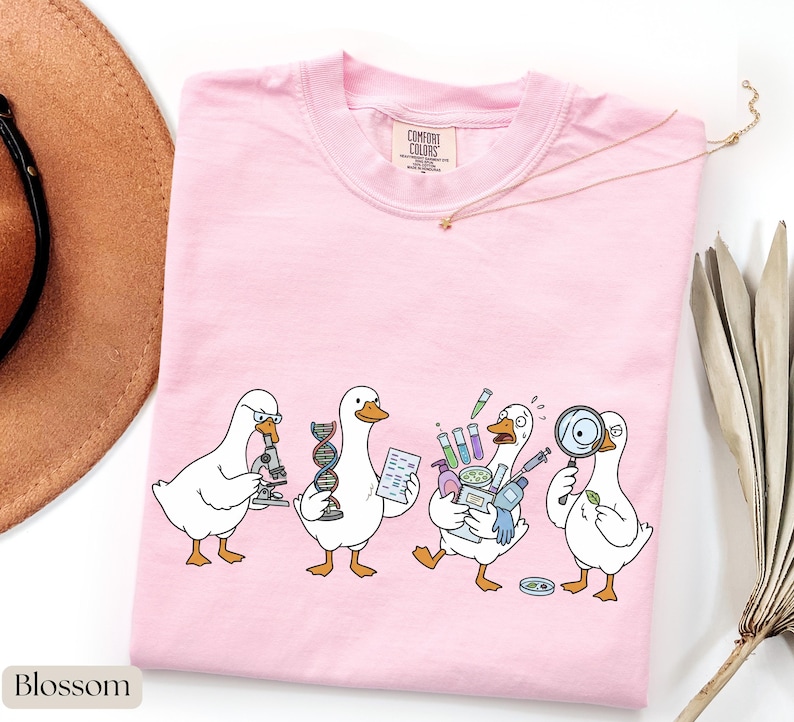 Microbiologist Silly Goose Shirt , Biology Scientist Geese Tee ...