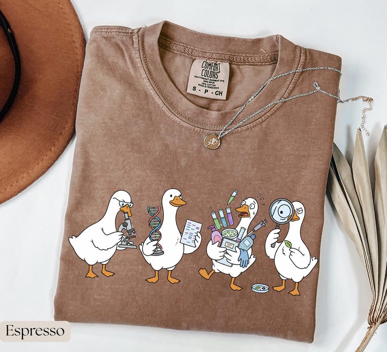 Microbiologist Silly Goose Shirt , Biology Scientist Geese Tee ...