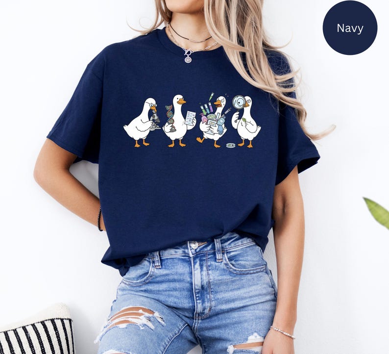 Microbiologist Silly Goose Shirt , Biology Scientist Geese Tee ...
