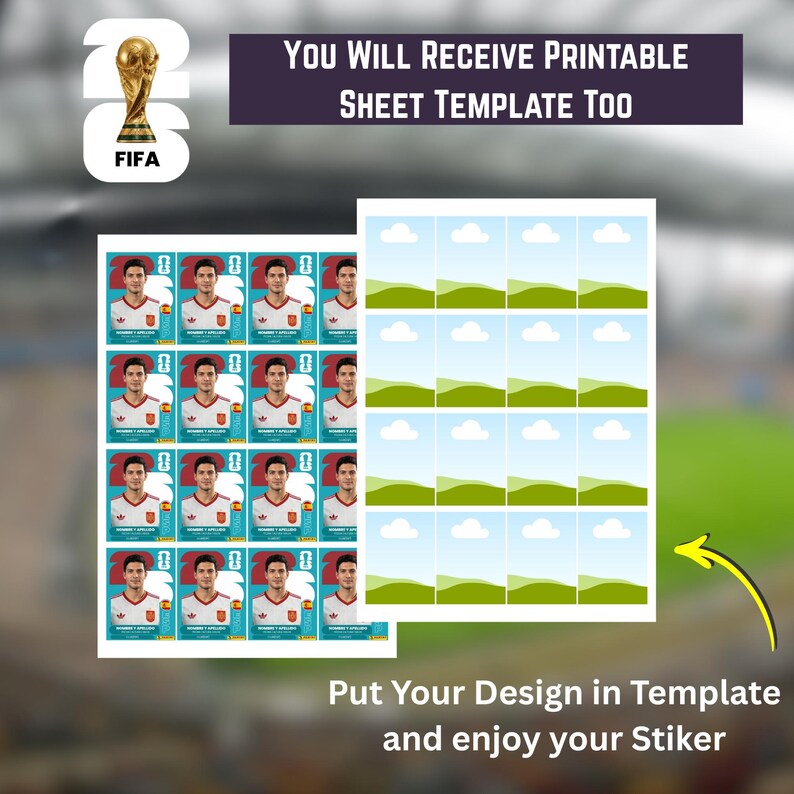 Spain Football Sticker Template, Custom Player Card (canva Download) - Etsy