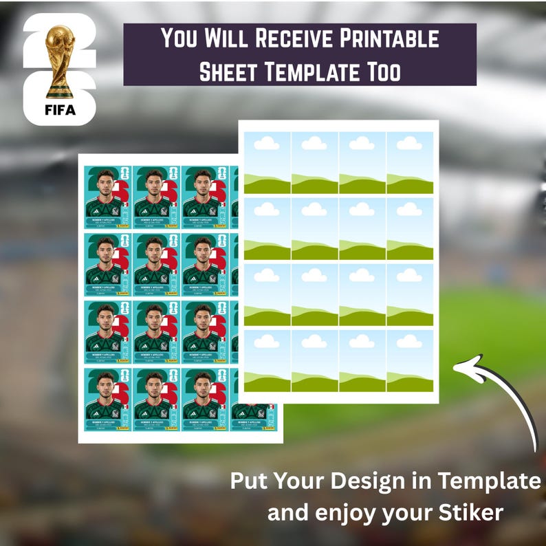 Editable Soccer Trading Card Canva Template, Custom Sports Sticker ...