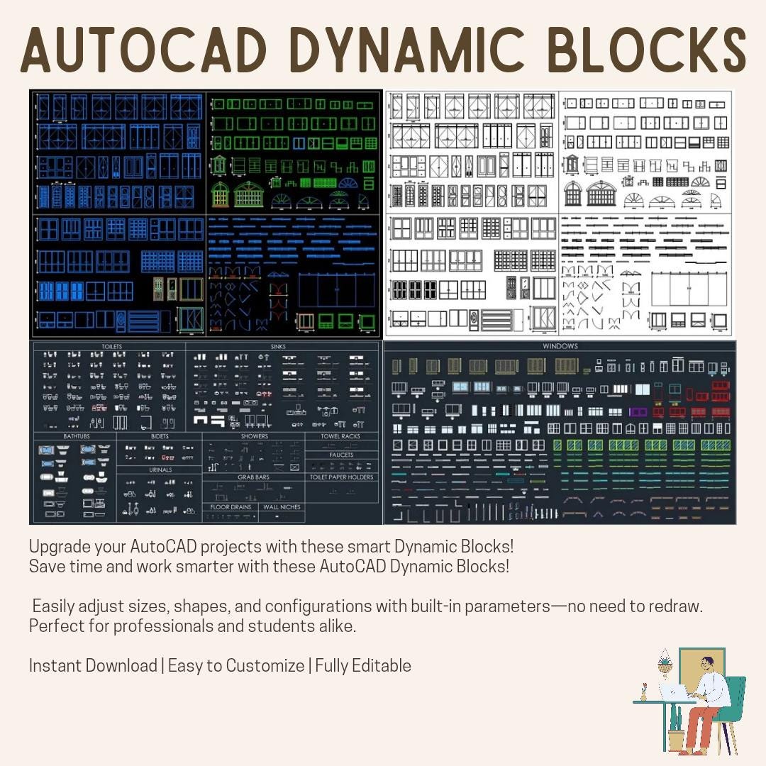 Autocad Dynamic Blocks - Etsy