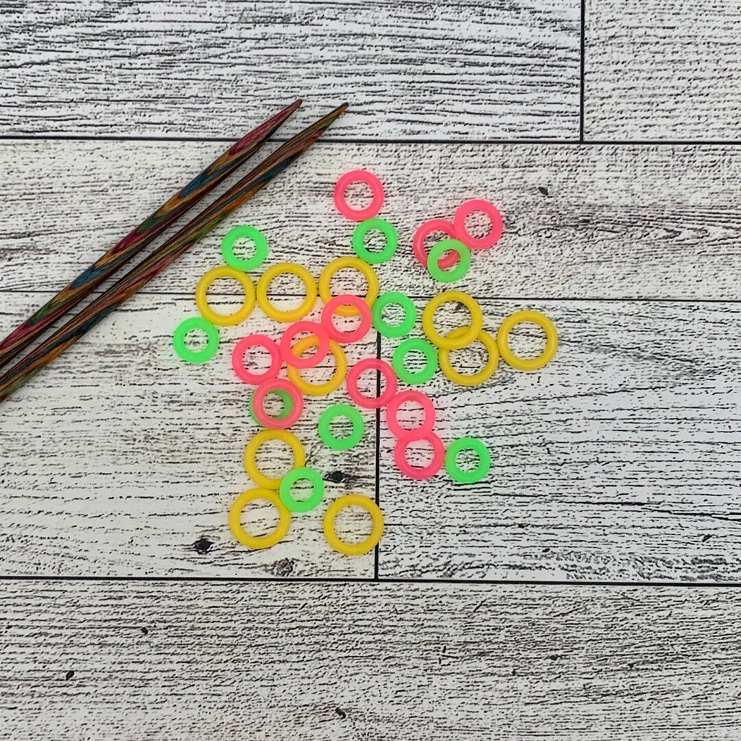 You Choose SQUISHY STITCH MARKERS - Snag Free Neon - Etsy