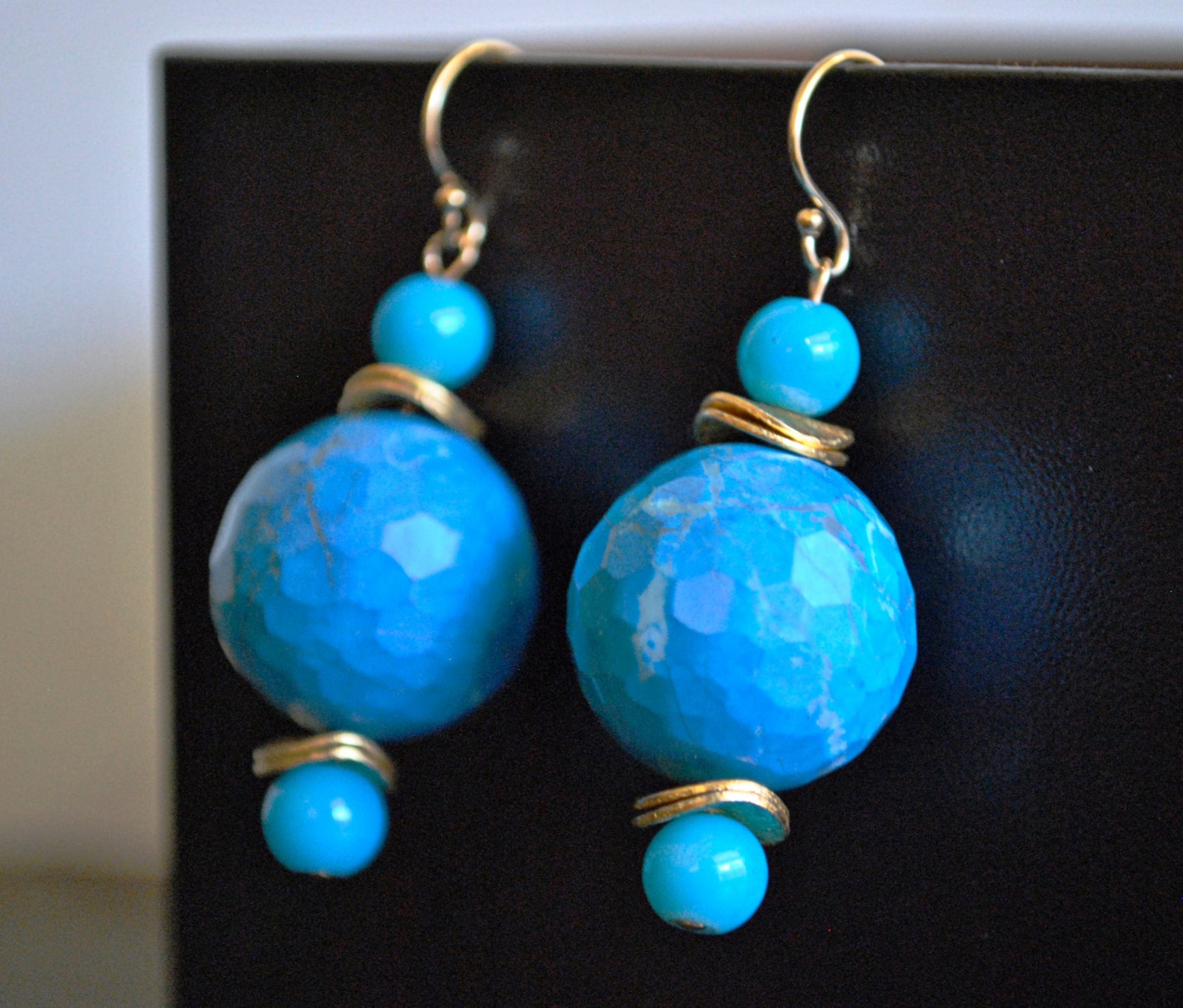 HANDMADE TURQUOISE EARRINGS - Etsy
