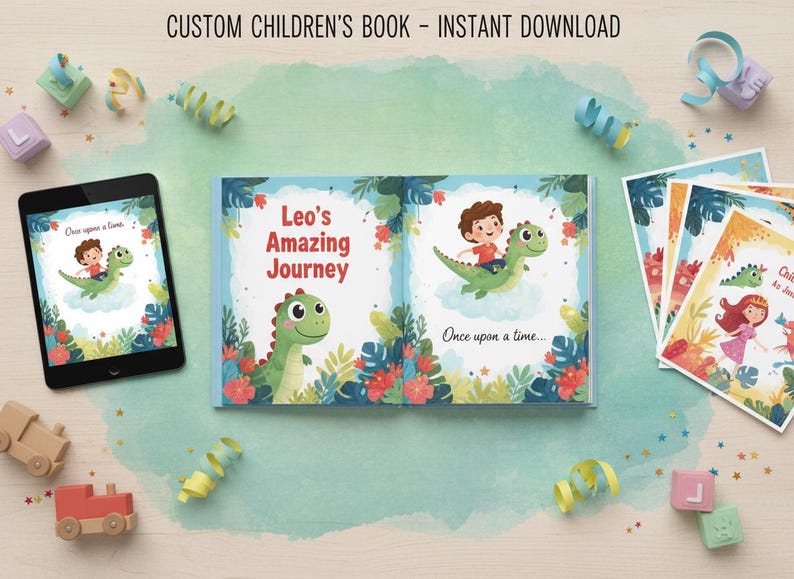 Custom Children’s Book PDF, Personalized Name Story, Unique Birthday ...