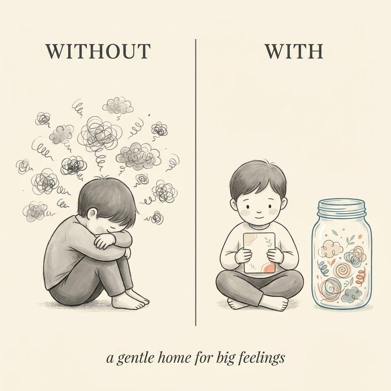 Worry Jar Cards | Printable CBT Prompts for Kids (ages 4-10) - Etsy