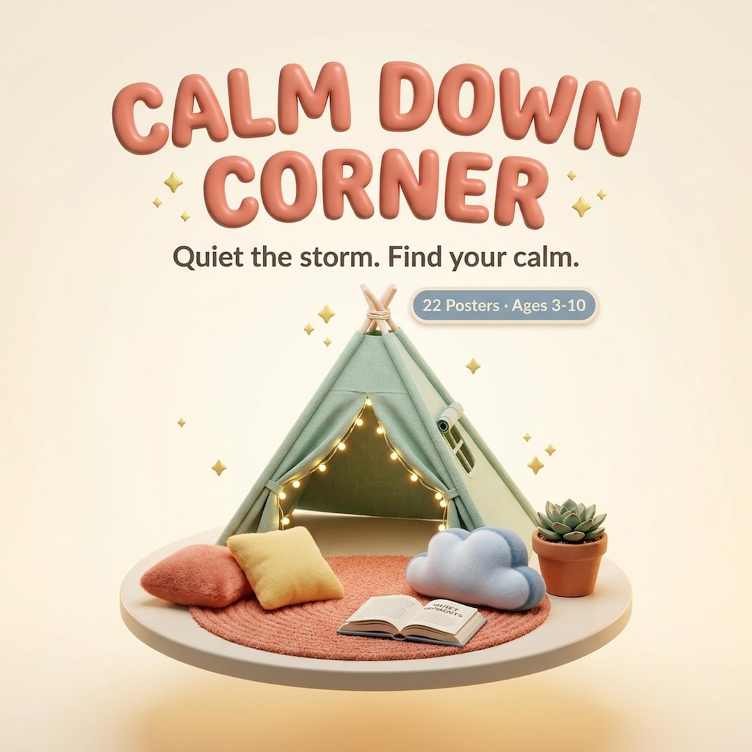Calm Down Corner Posters Printable | 22 Coping Skills Cards for Kids ...