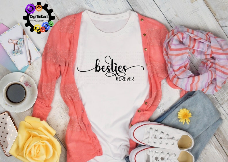 Besties Forever, Best Friends, Design for Crafting, Cricut, Silhouette ...