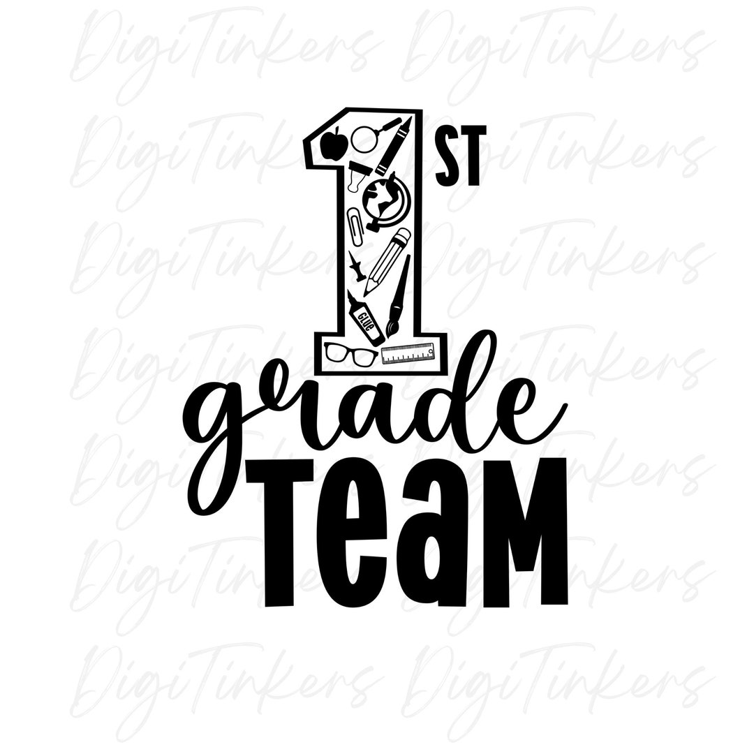 1st Grade Team, Teacher, Design for Crafting, Cricut, Silhouette ...