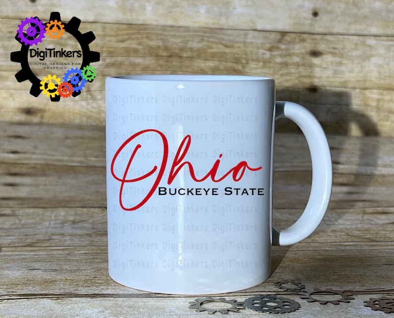 Ohio Script Buckeye State Logo Design for Crafting Cricut - Etsy