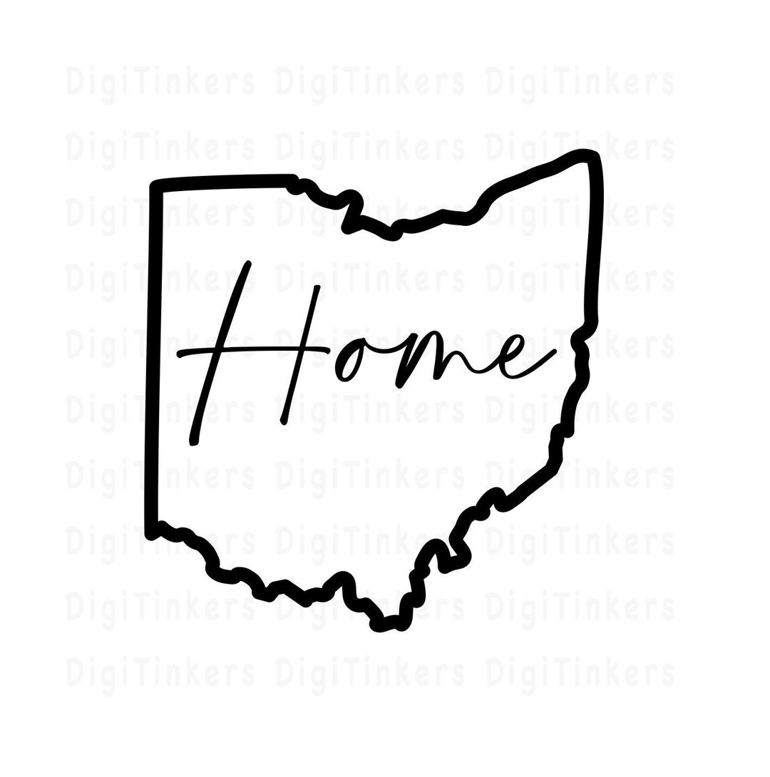 Ohio Home Farmhouse Logo, Design for Crafting, Cricut, Silhouette ...