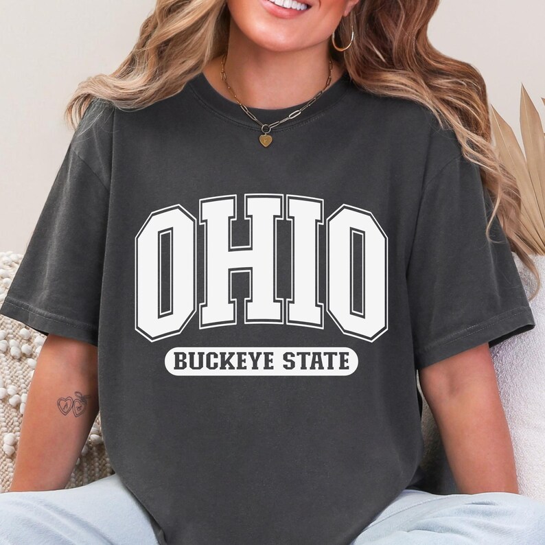 Layered SVG 300 DPI PNG Varsity Ohio Collegiate Buckeye State ...