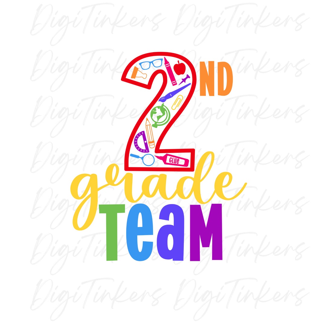 2nd Grade Team Rainbow, Teacher, Design for Crafting, Cricut ...
