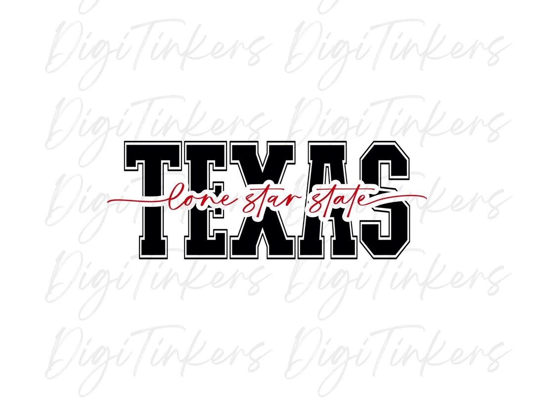 Collegiate Texas, Lone Star State, T Shirt Gift, Design for Crafting ...