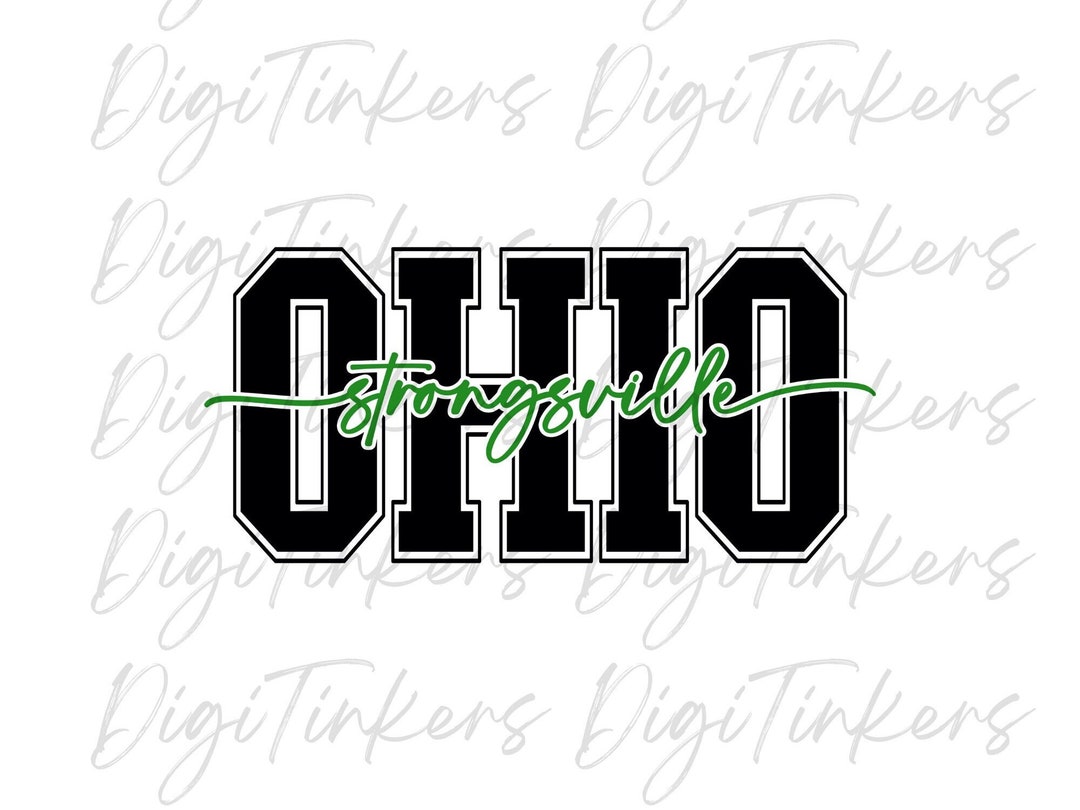 City of Strongsville Script Varsity Collegiate State of Ohio Logo ...