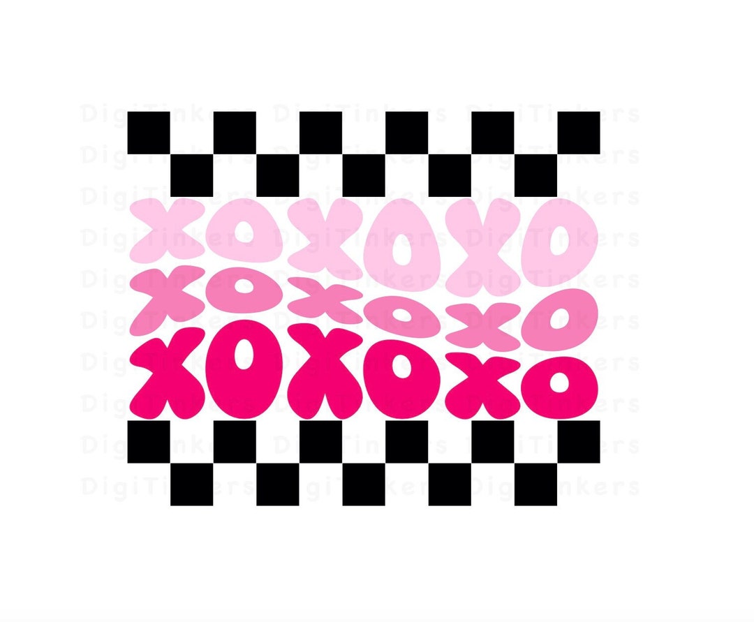 Retro Ombre Wave Hugs and Kisses, Design for Crafting, Cricut ...