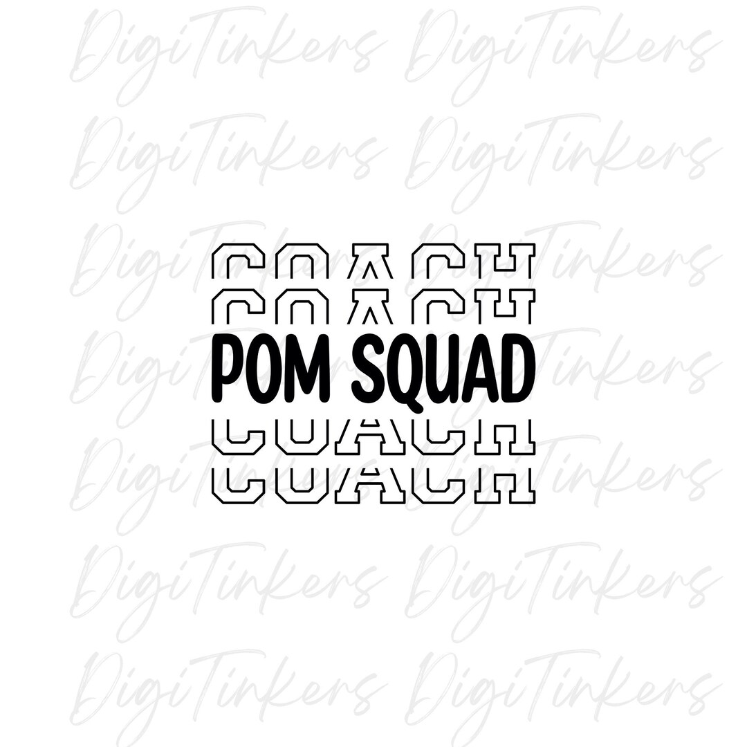 Pom Squad Coach Coach Appreciation Gift Idea, Trendy T Shirt Tote Bag ...