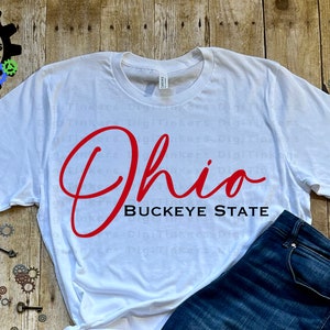 Ohio Script Buckeye State Logo, Design for Crafting, Cricut, Silhouette ...