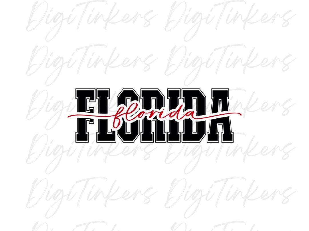 Collegiate Florida Script Logo, T Shirt Gift, Design for Crafting ...