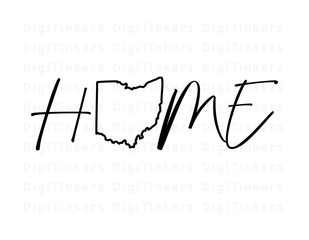 Home Ohio, Design for Crafting, Cricut, Silhouette, Sublimation, Print ...