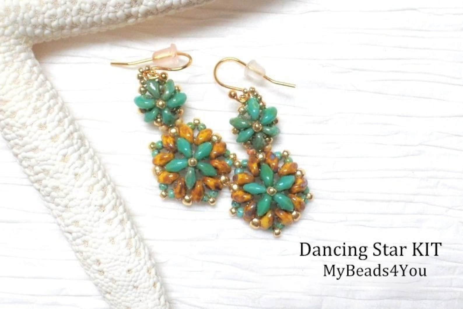 Dancing Star Earring Beading KIT Jewelry Making Kits Beading - Etsy