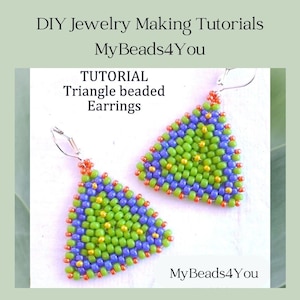 Beading Tutorials and Patterns, Seed Bead PDF Pattern, Easy Jewelry ...