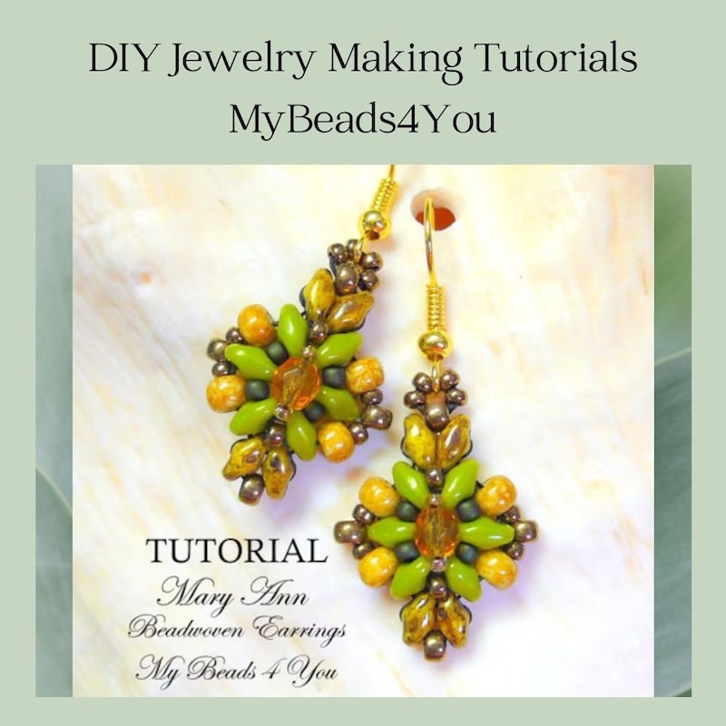 Beaded Earring Tutorial - Etsy