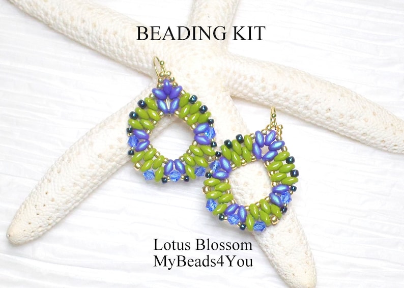 Earring Beading Kit, Jewelry Making Supplies, Seed Bead Earring ...