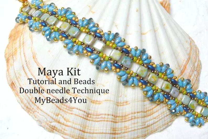 Beading Kits, Bead Packs With Tutorial Pattern, Bracelet Kit, Superduo ...