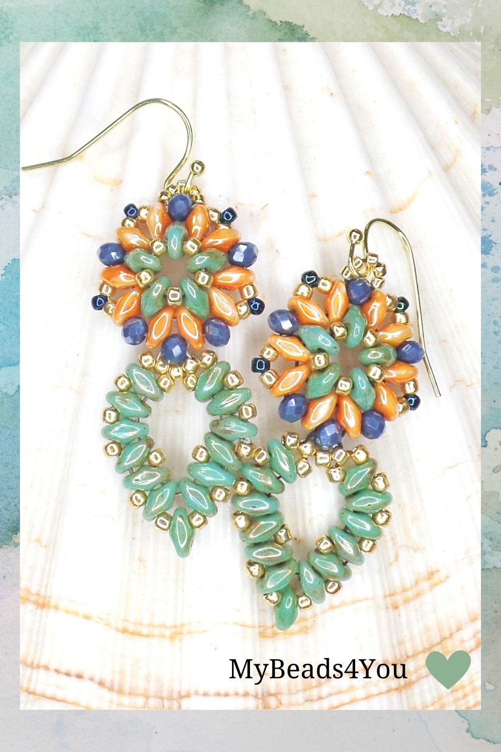 Earring Beading Kit, Jewelry Craft Supplies, Seed Bead Beading Patterns ...